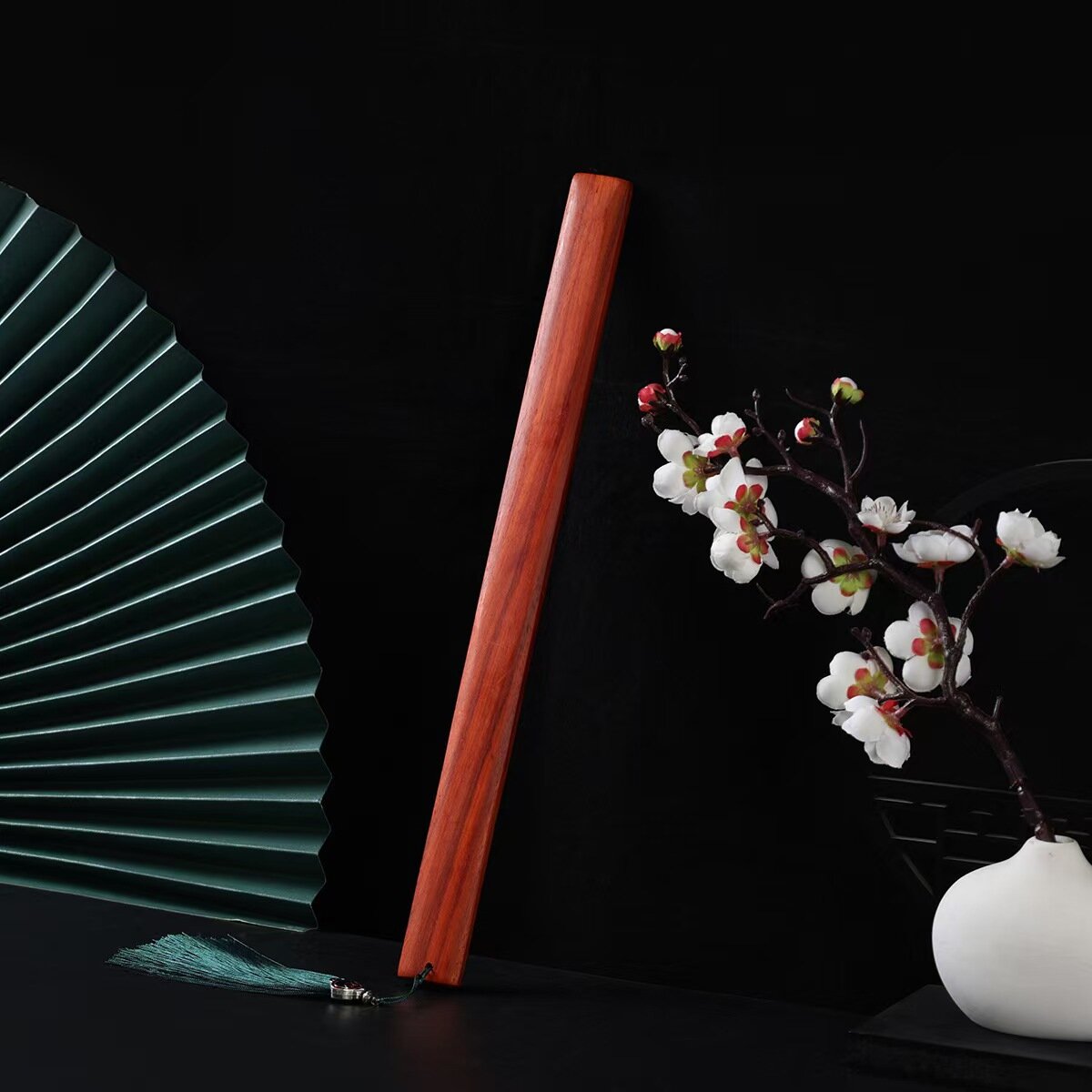 Линейка из сандалового дерева, древний учительский посох, обучающая палка, цельное дерево, неокрашенная, китайский стиль, утолщенная, семейная линейка, деревянная доска, образование, для студентов, домашнее использование