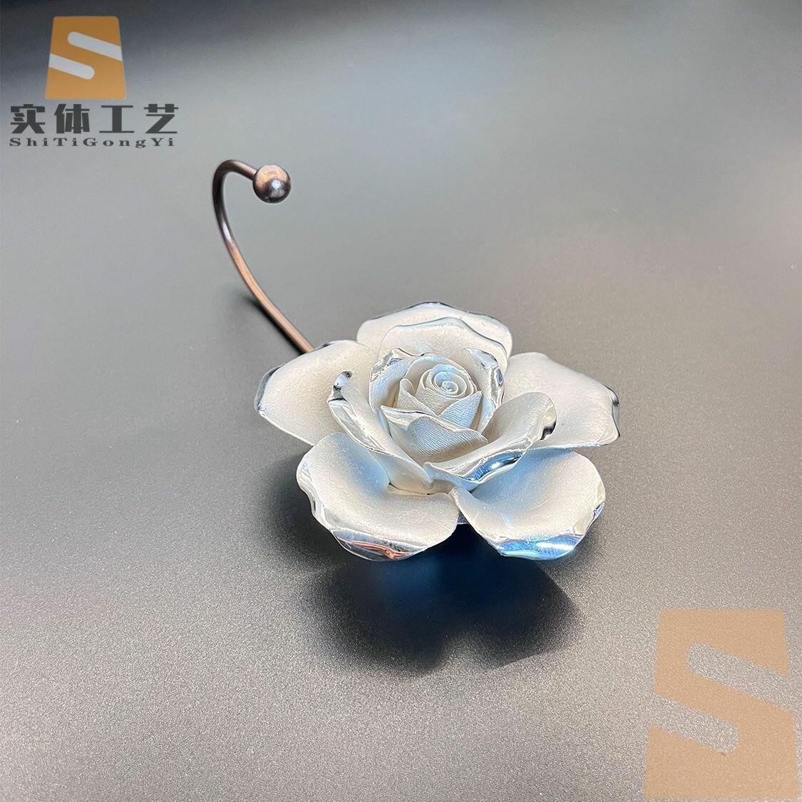 Крючок в форме розы, настенное украшение, керамический крючок для одежды, примерочная, спальня, магазин одежды, крючок для шляп и шарфов