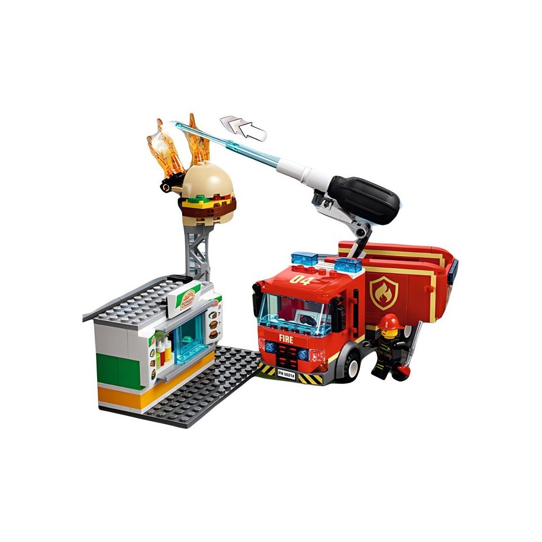 LEGO Гамбургер Store Пламя Спасательная операция Городская коллекция Пластиковые конструкторы 301 600 шт. 60214 — фото 1