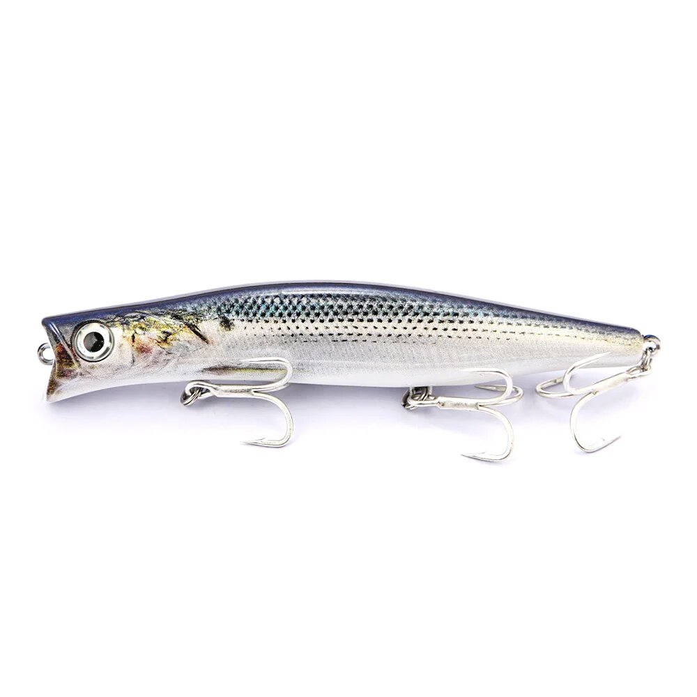 B&U 124mm Minnow Hard Lure Seabass Floating Wobbler Hard Bait Jerk Fishing Lure Weight Transfer Long Casting Hooks