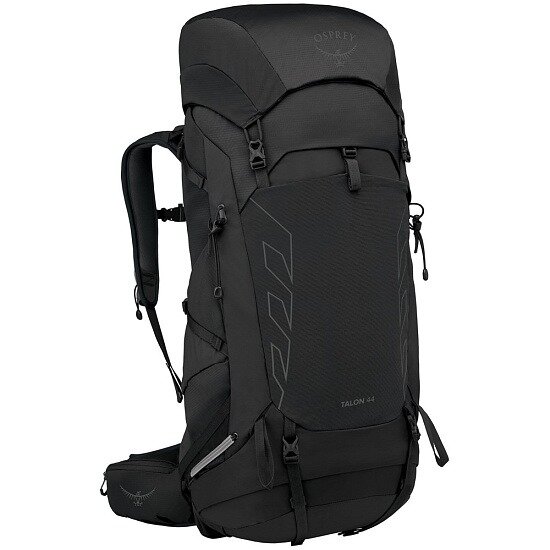 Рюкзак Osprey Talon 44 (L-XL, Black/Coal Grey) для многодневных походов, черный, 48 литров