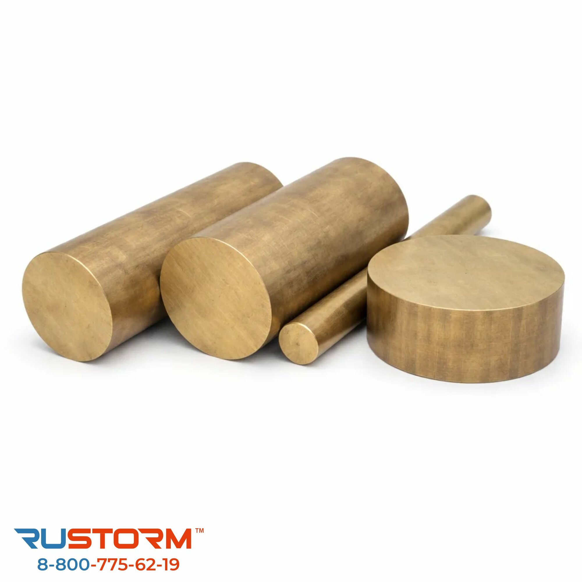 Круг бронзовый 60х100 мм БрАЖН10-4-4 заготовка (пруток, стержень)