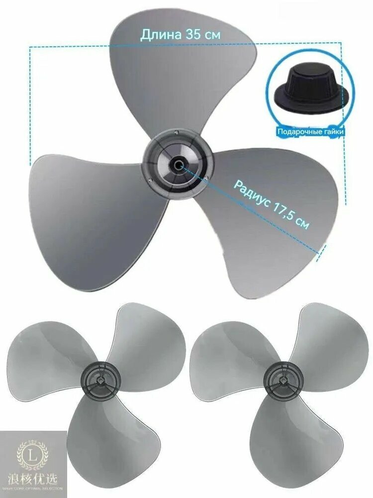 Лопасти для напольного вентилятора, пропеллер для вентилятора,35 см