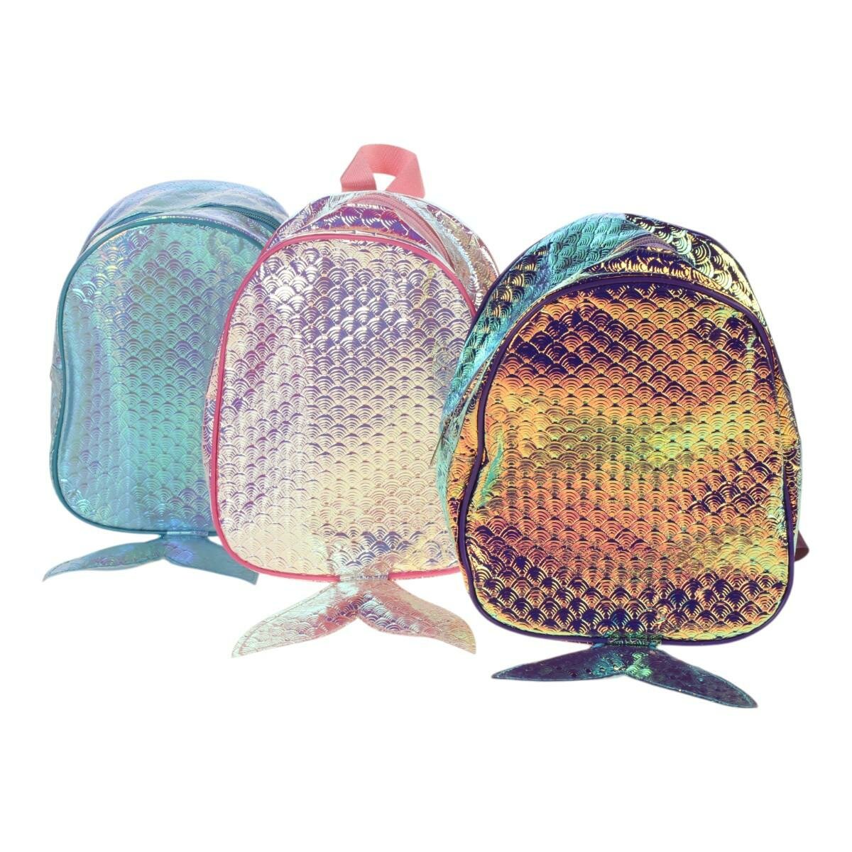 Рюкзак детский "Русалочка", блестящий, 23х20см, микс цветов – волшебный стиль для маленькой модницы