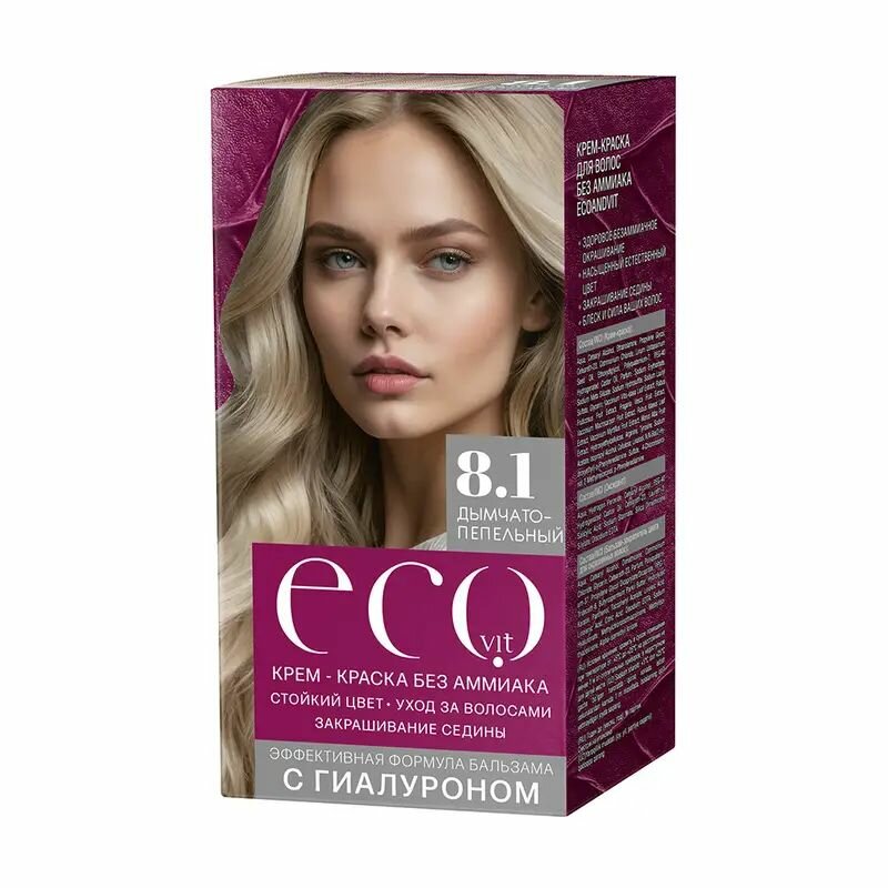 Крем-краска для волос Color Luxury , ECOVIT для окрашивания и тонирования в домашних условиях.