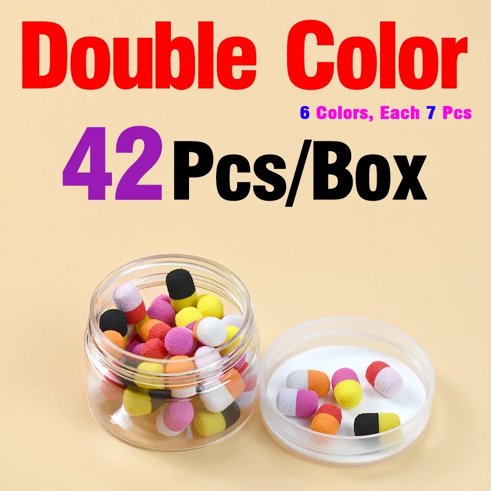 Плавучие бойлы для карпа, Mix Double Color, 42 шт