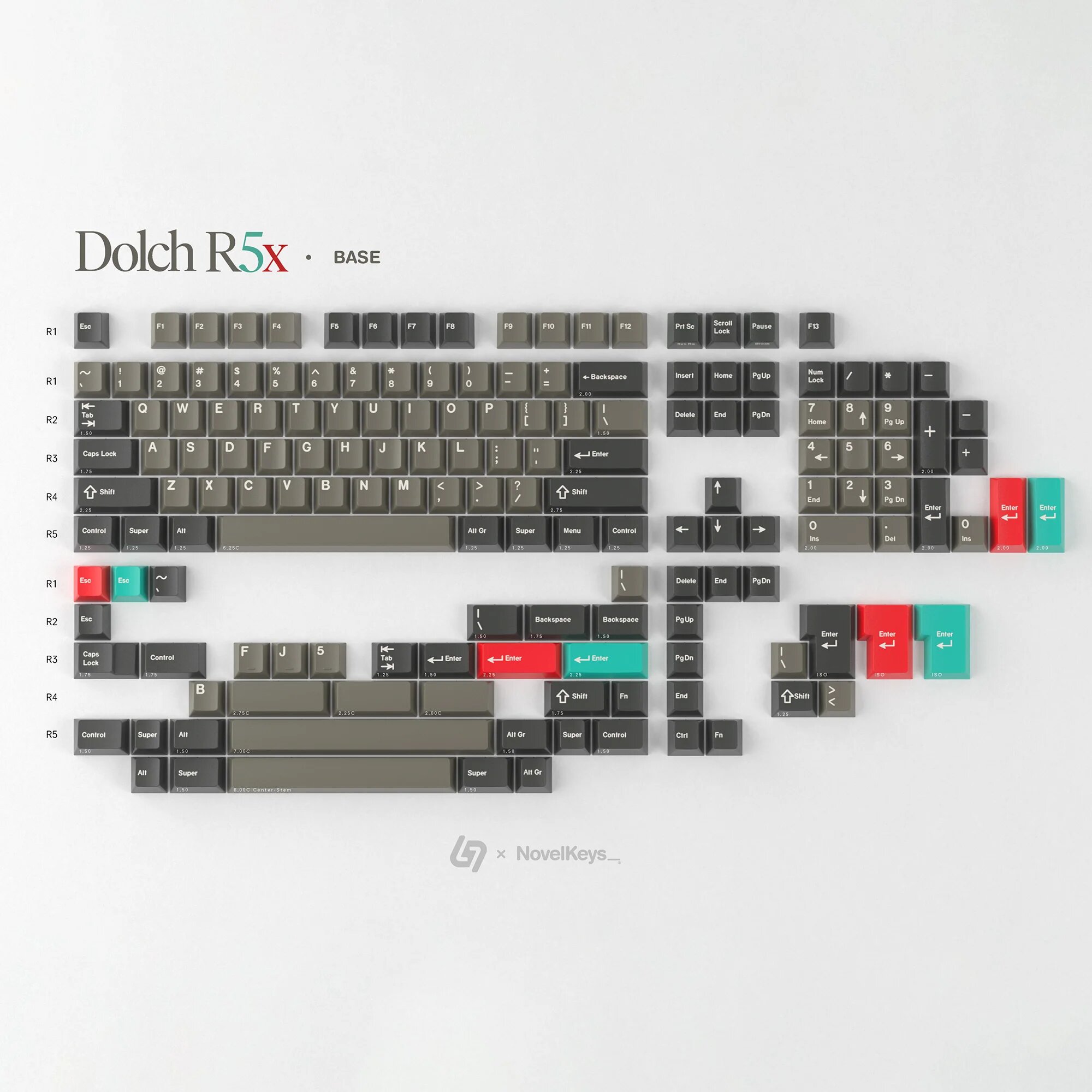 КBDfans GMK CYL Dolch R5X набор клавиш