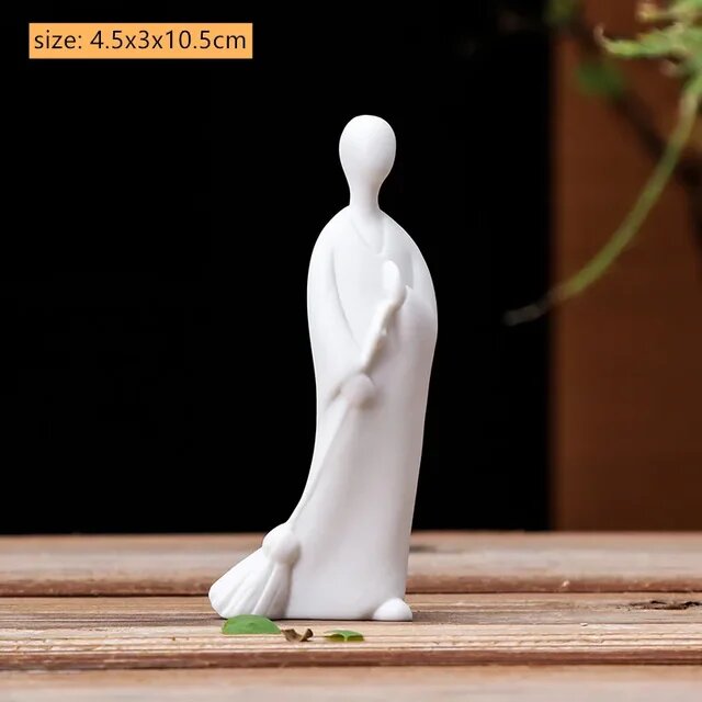 Керамические украшения в стиле дзен, фигурки чайных питомцев, статуэтки Будды, китайские чайные сервизы, маленькие фигурки монахов, аквариумы, украшения для бонсай, настольные украшения, изделия ручной работы.