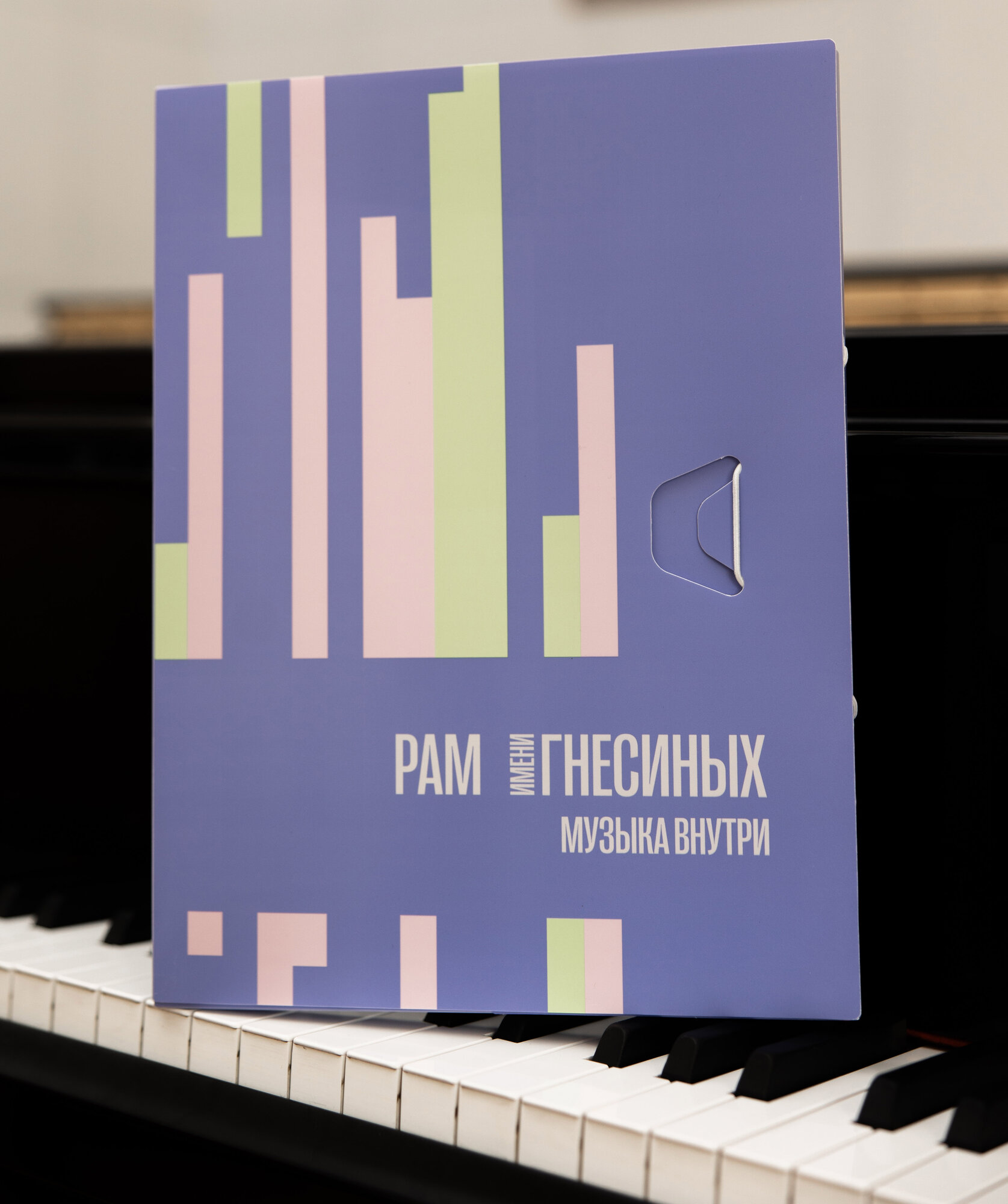 Папка пластиковая РАМ имени Гнесиных, официальный мерч, фиолетовая