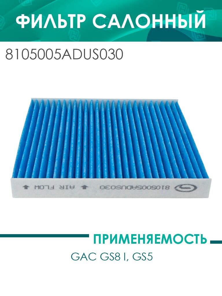 Фильтр салонный GAC GS8 I, GS5 (8105005ADUS030)