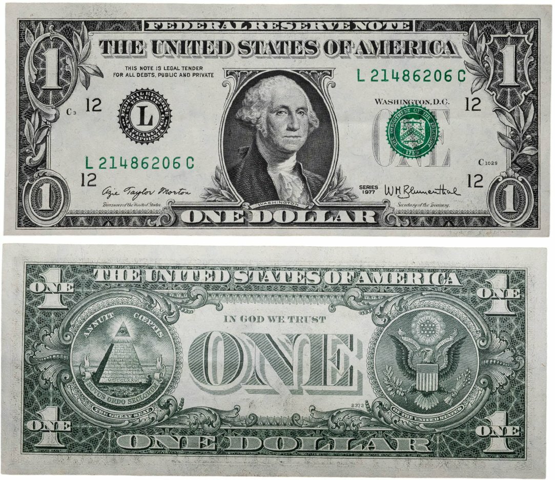 США 1 доллар 1977 год Pick 462а L-Сан Франциско