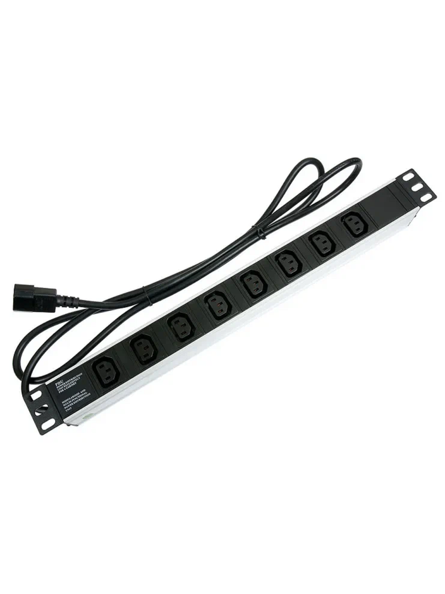 Блок розеток Cabeus PDU-8I-2IEC 8 розеток, Алюминий, Пластик, Черный