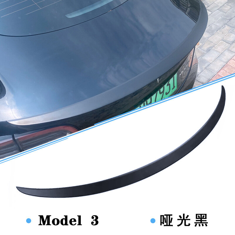 Задний обтекатель для Tesla Model 3 P Версия 2021-2024, матовая черная отделка
