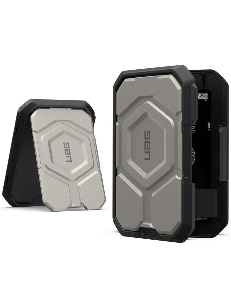 Жесткий магнитный кошелек UAG со съемным держателем для карт с 3 слотами и регулируемым металлическим креплением MIL-STD RFID lock, подходит для Samsung Galaxy S25 / S24 / S23 / S22