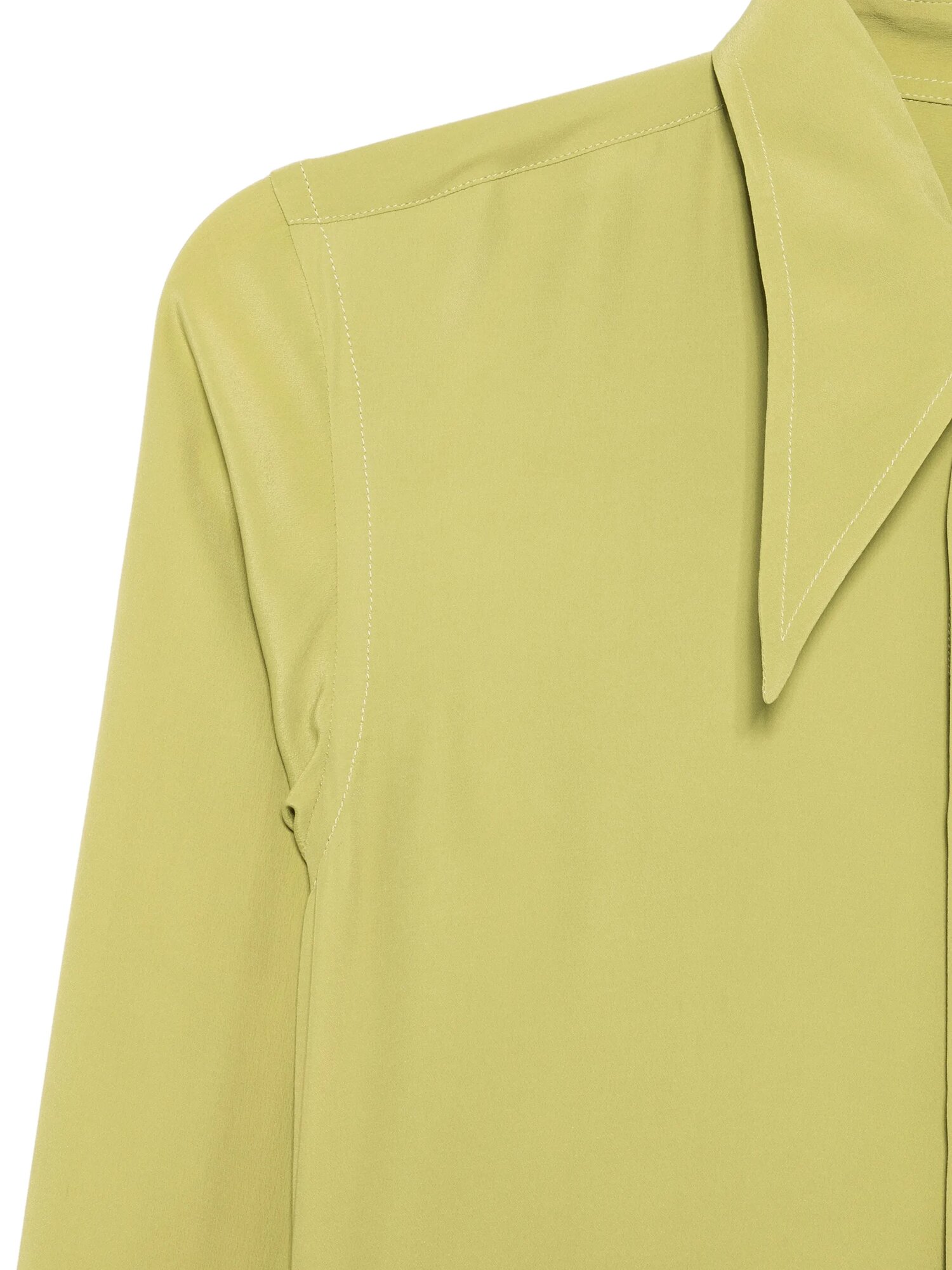Рубашка Ami Paris Long sleeve shirt, размер 34, зеленый, — фото 1