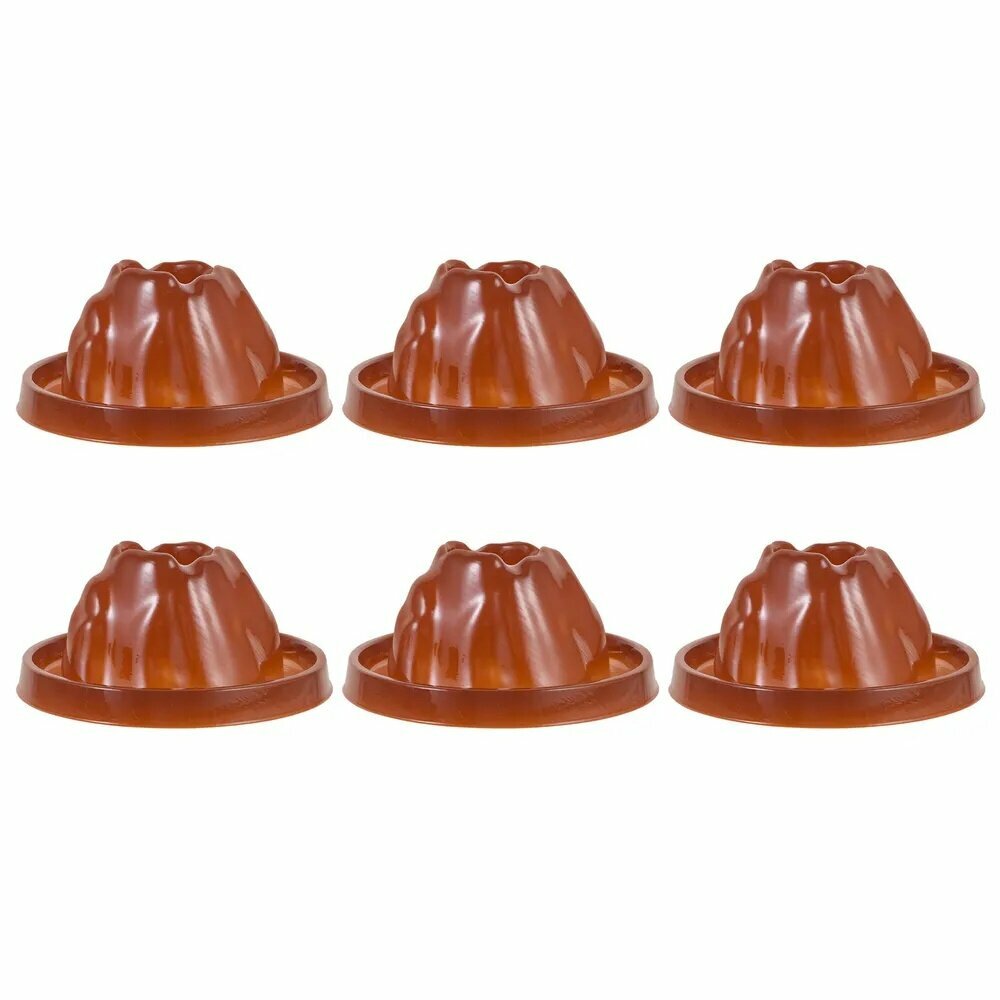 Набор из 6 пластиковых моделей вулкана для детских научных опытов и декоративного оформления