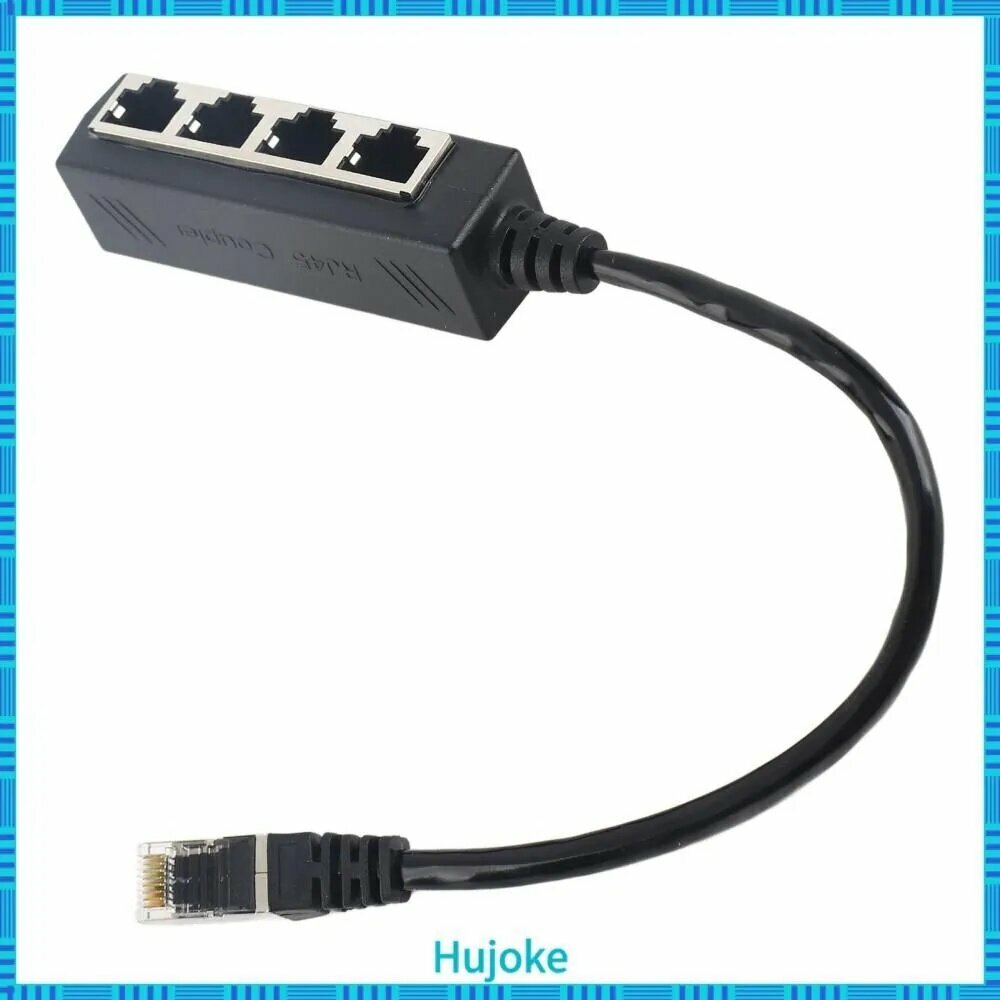 Сплиттер RJ45, 4 порта, антиэлектромагнитное защита, для всех сетей