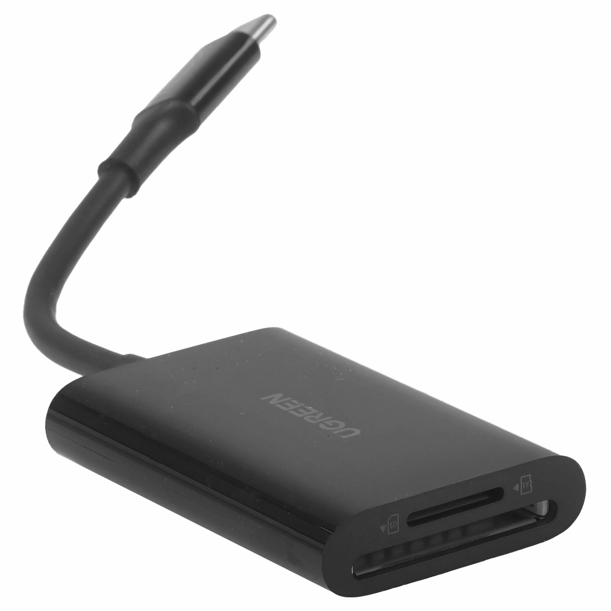 Кардридер многофункциональный UGREEN CM265 (35622) USB-C 3.1 to TF/SD 3.0 Multifunction Card Reader. черный