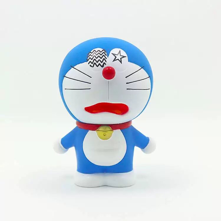 Фигурка куклы Doraemon Jingle Cat Doraemon Blue Fat Man, кукла, игрушка, слепая коробка, модель автомобиля, орнамент