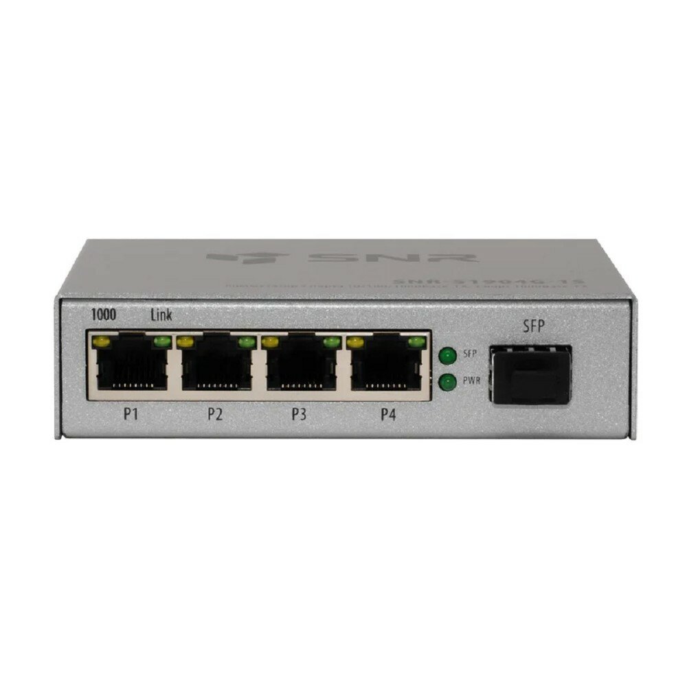 Коммутатор SNR-S1904G-1S SNR Неуправляемый 5 портов 1000 Мбит/сек
