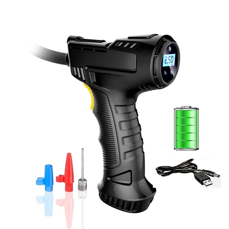 Портативный Беспроводной Цифровой Воздушный Компрессор 120 Вт, 150 PSI, Для Wireless Style