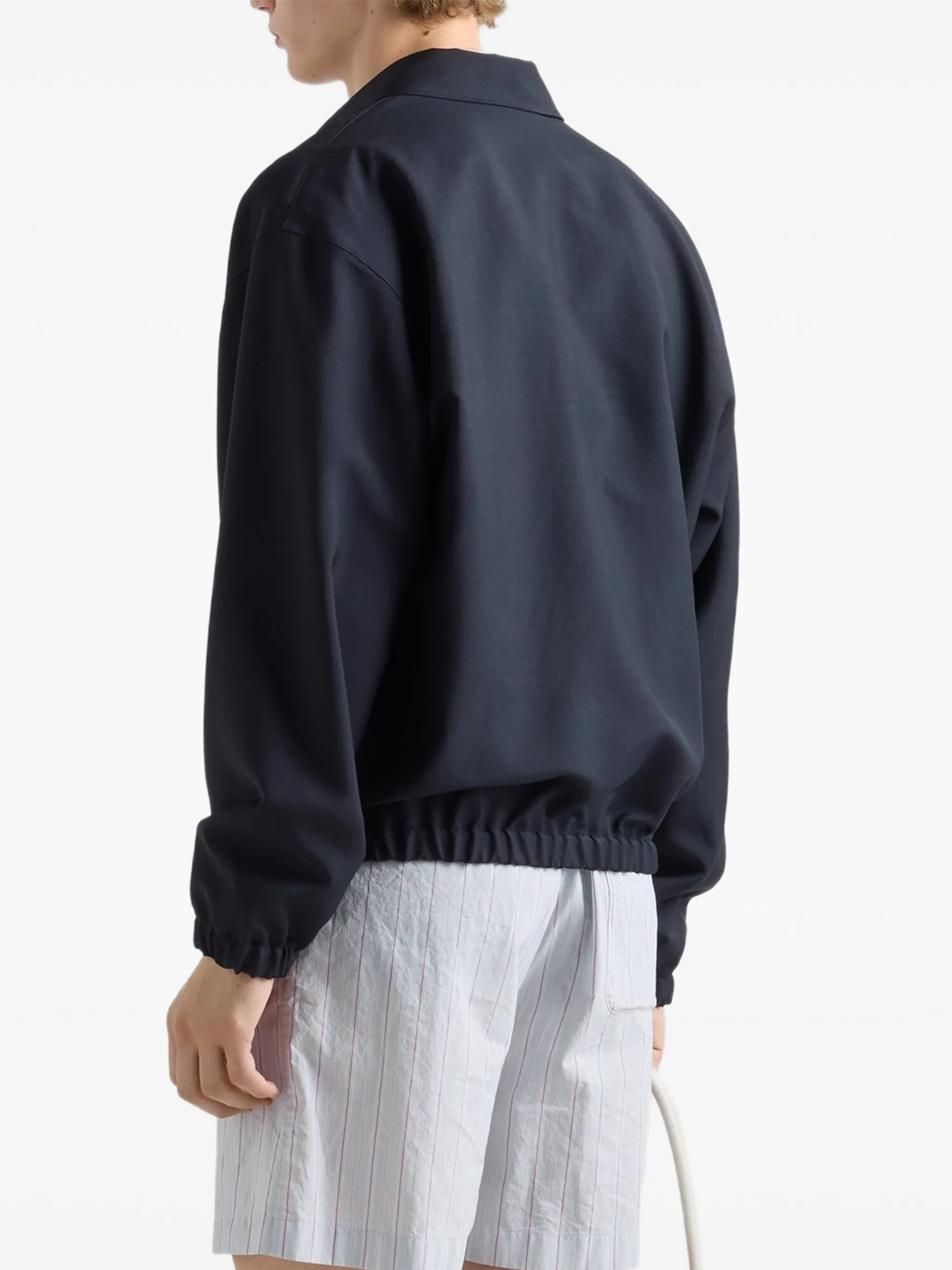 Куртка Prada Mohair wool blouson jacket, размер 52, синий — фото 1