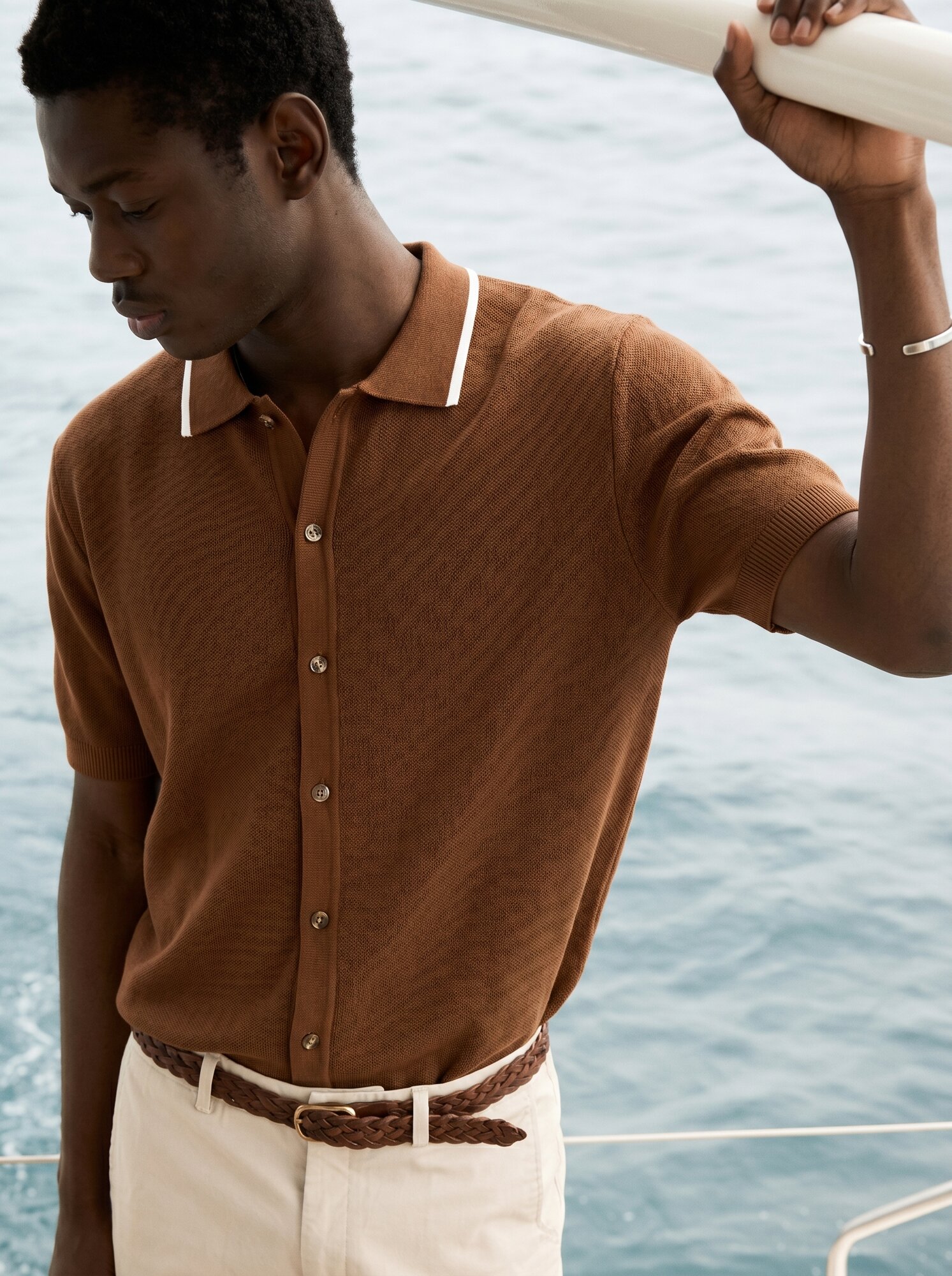 Поло мужское с коротким рукавом