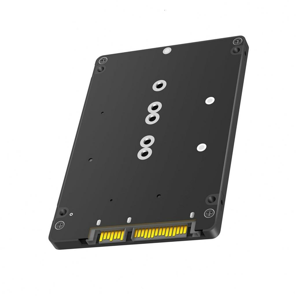 Адаптер M.2 NGFF/mSATA SSD в SATA 3.0 2.5"