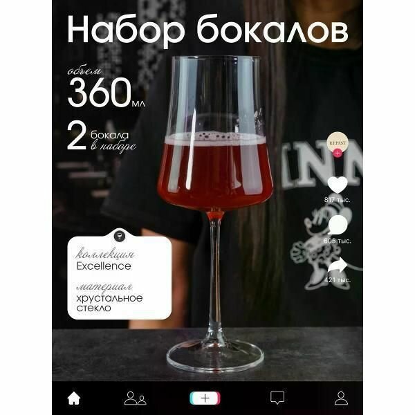 Бокал Repast EXCELLENCE 360 мл 2 шт.