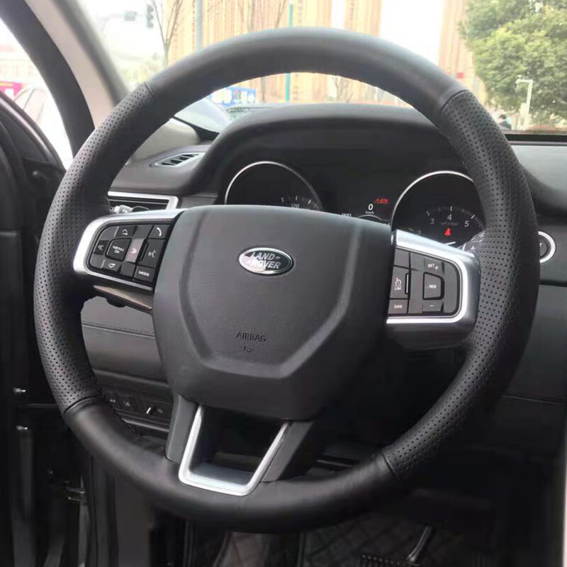 Чехол на рулевое колесо для Land Rover Evoque/Discovery 4/3/5/Defender/Velar/Freelander 2 - Натуральная микрофибра