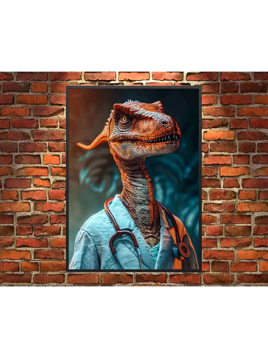 Велоцираптор - животный доктор 1, Плакат 30x42см