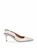 Туфли  Diamantine pointed-toe slingback pumps, размер 41, бежевый/белый