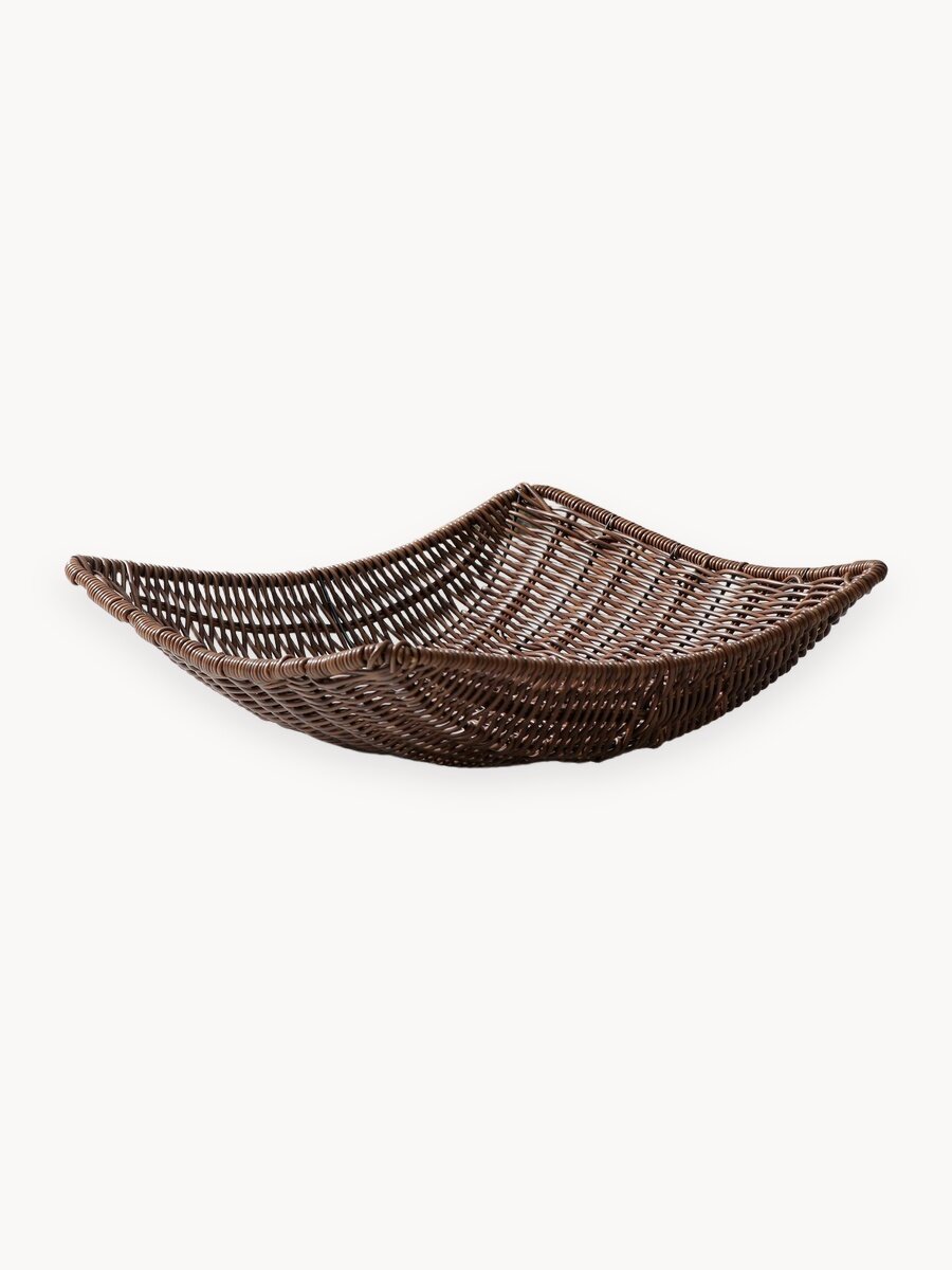 Корзинка для фруктов и хлеба Доляна «Огайо», 31×31×8,5 см, квадратная