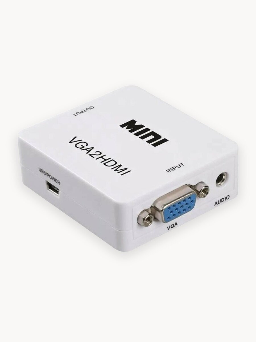 Переходник VGA HDMI адаптер конвертер VGA на HDMI + аудио, 1080P, VGA 2 HDMI для монитора, телевизора, ноутбука, компьютера, PS3, Xbox, PC