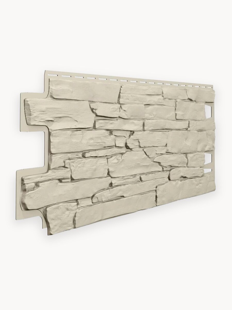 Фасадная панель ТехноНиколь оптима камень слоновая кость, 1000 мм х 420 мм, 21 м2, 50 шт.