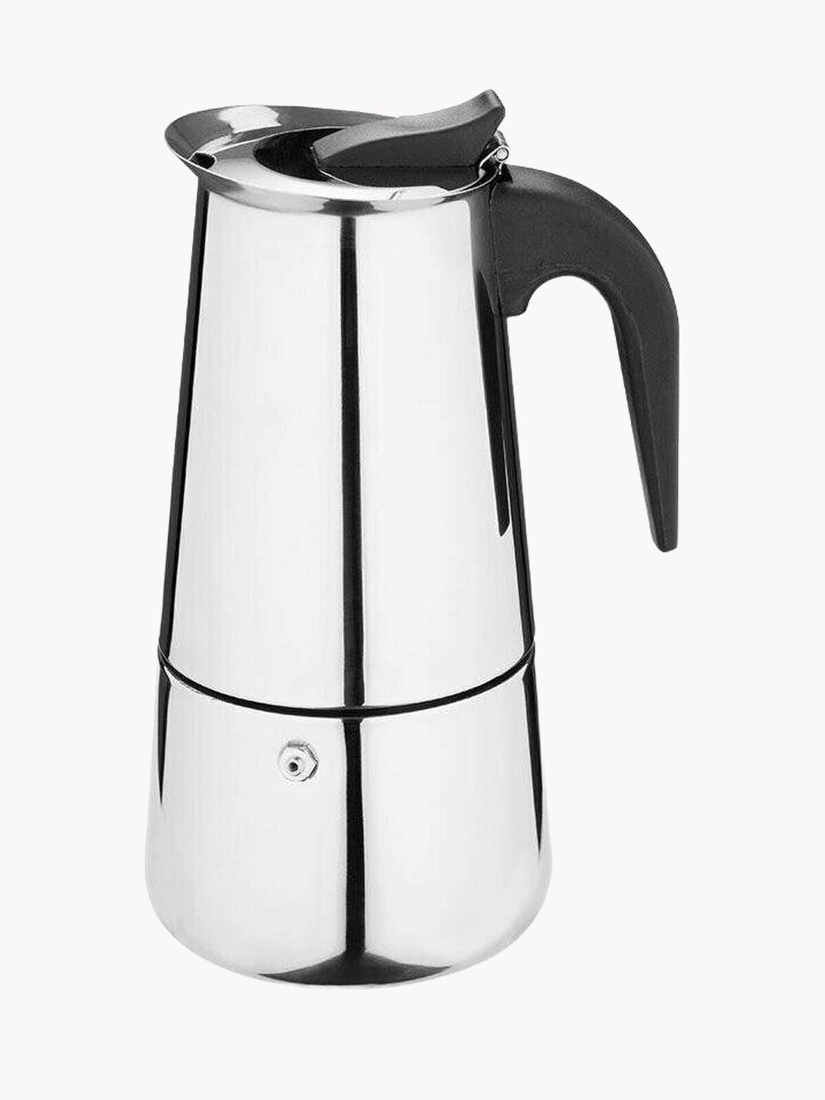 MALLONY Гейзерная кофеварка ITALIA, объем 450 мл/9 чашек, из нержавеющей стали