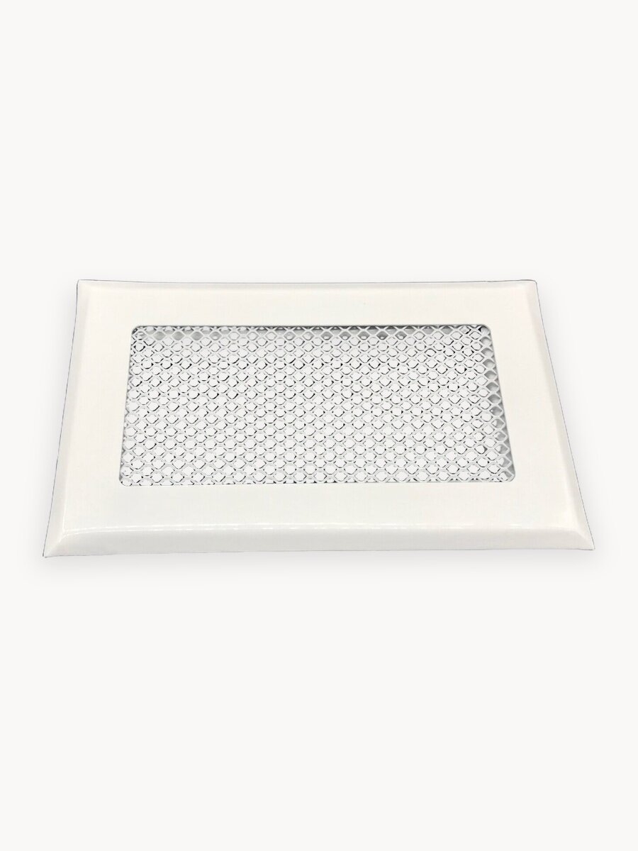 Решетка приточно-вытяжная с фланцем на магнитах 120х60 мм стальная