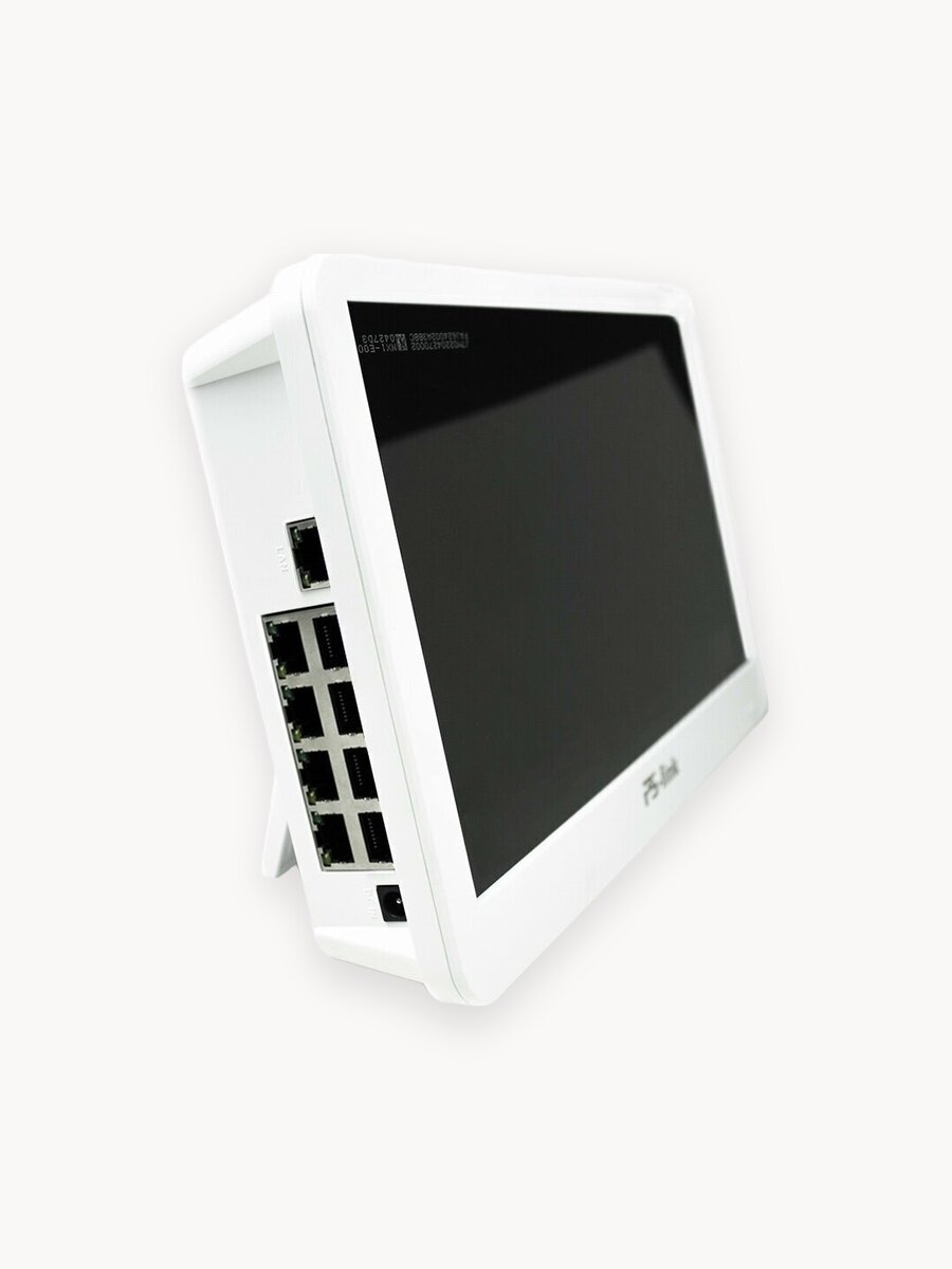 Видеорегистратор для IP камер видеонаблюдения PS-link I3208P на 8 POE каналов и с встроенным монитором