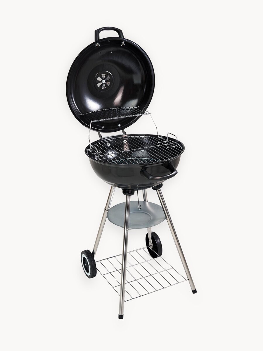 Классический угольный гриль с регулировкой жара Best Picnic Barbeque 47, черный