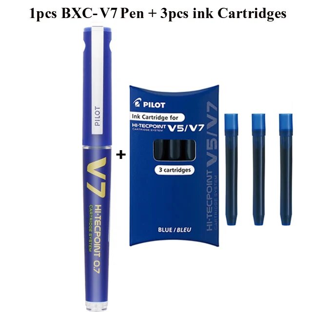 Гелевые ручки Pilot Hi-Tecpoint синие, черные, красные Синий, 1 V7 Pen add 3 ink