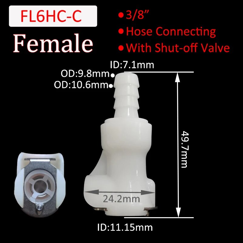 Быстроразъемное соединение 5/16 3/8 FL6HC-C(Female)