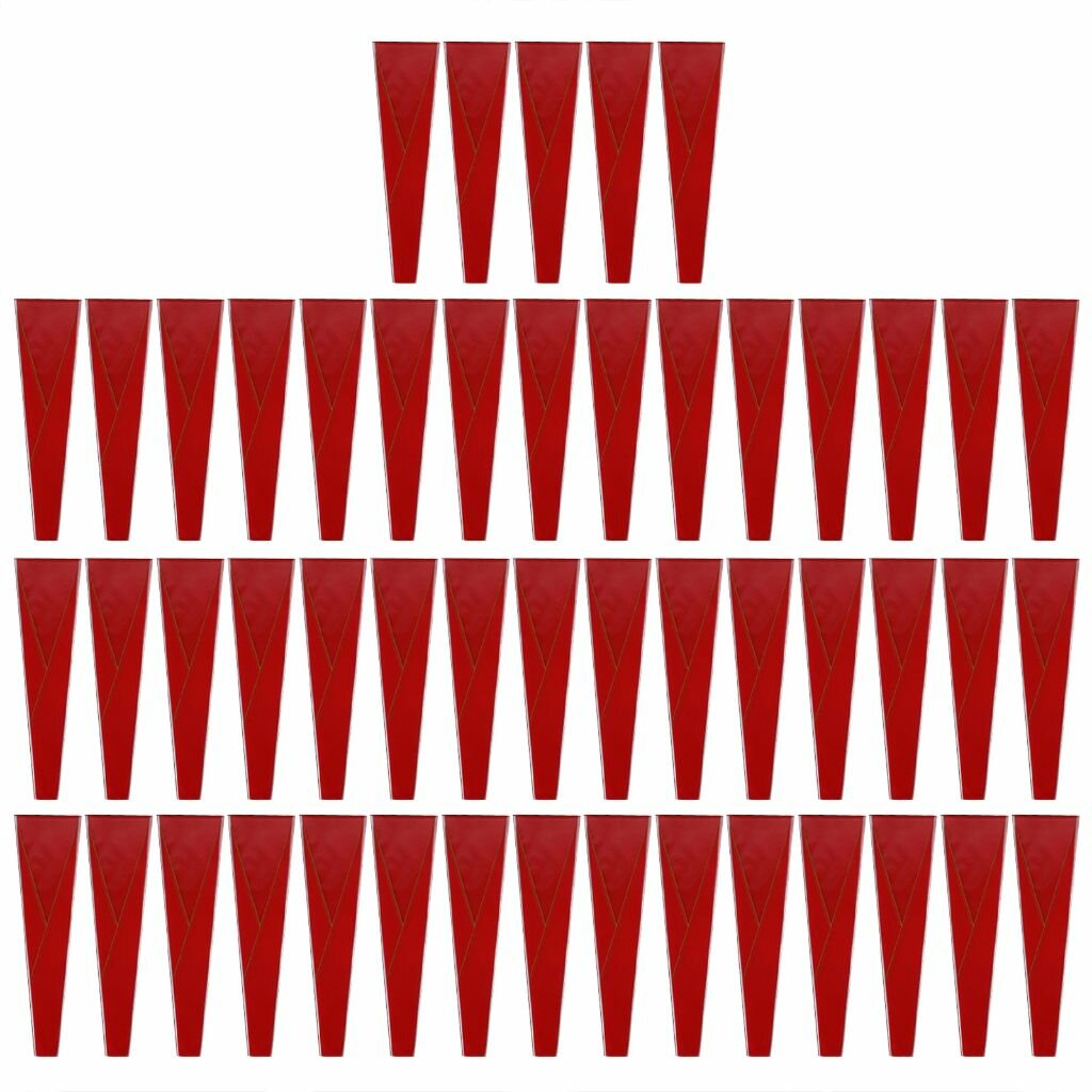 50 цветов Золотого треугольника и роз в упаковочных пакетах красного цвета