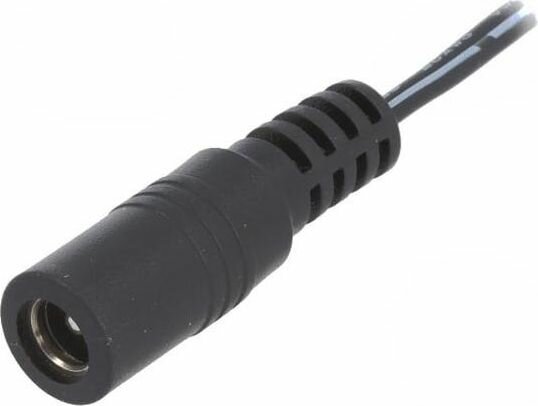 Кабель ESPE DC. CAB.2400.0025E вилка DC 5,5 до 2,5 прямой 0,5мм2 черный 0,25м 1шт