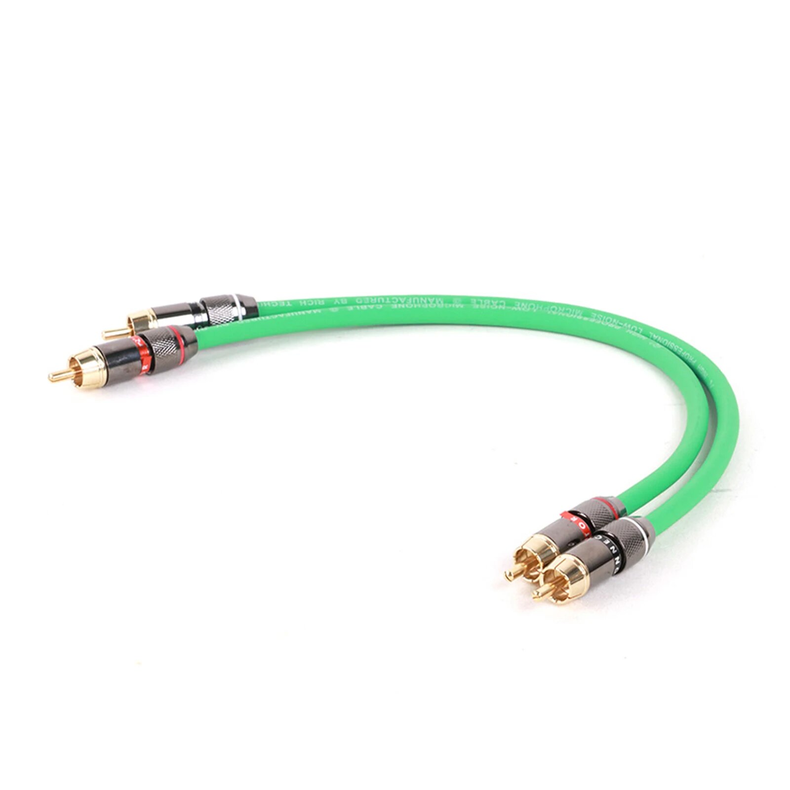 Аудиокабель RCA-RCA GuerGuo, 0.5м, Green