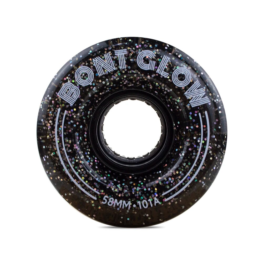 BONT 58 мм 101A Glow LED Колеса для роликовых коньков Черный, Black