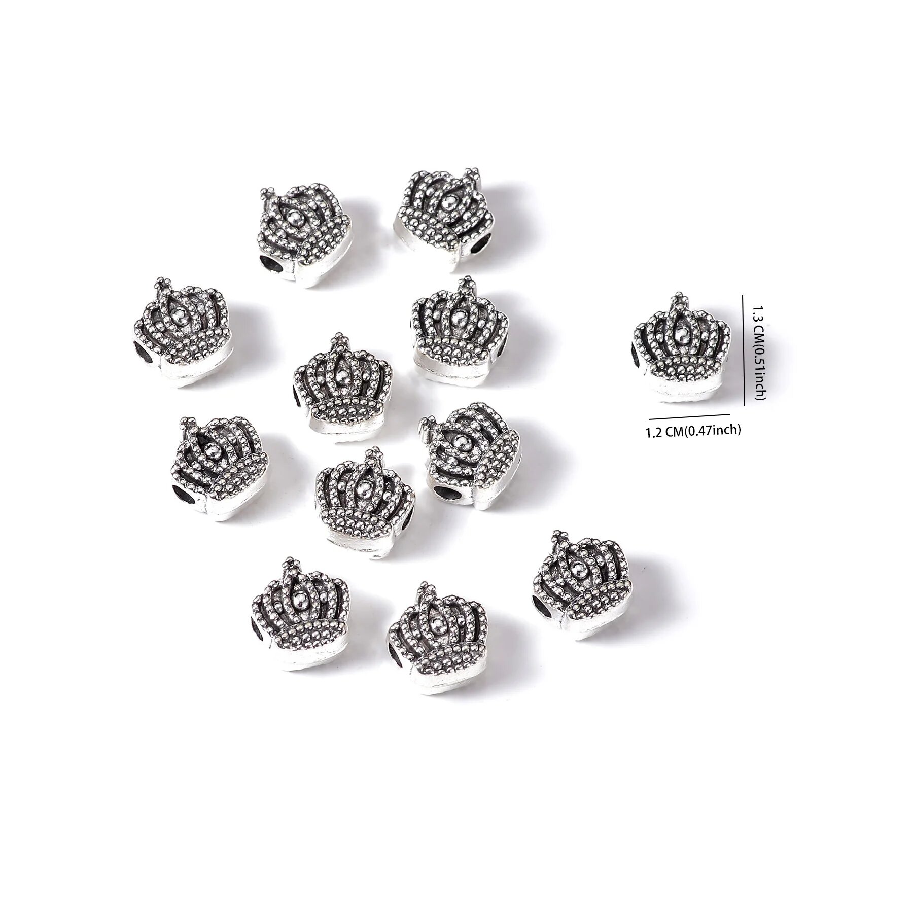 Металлические бусины панк стиль череп