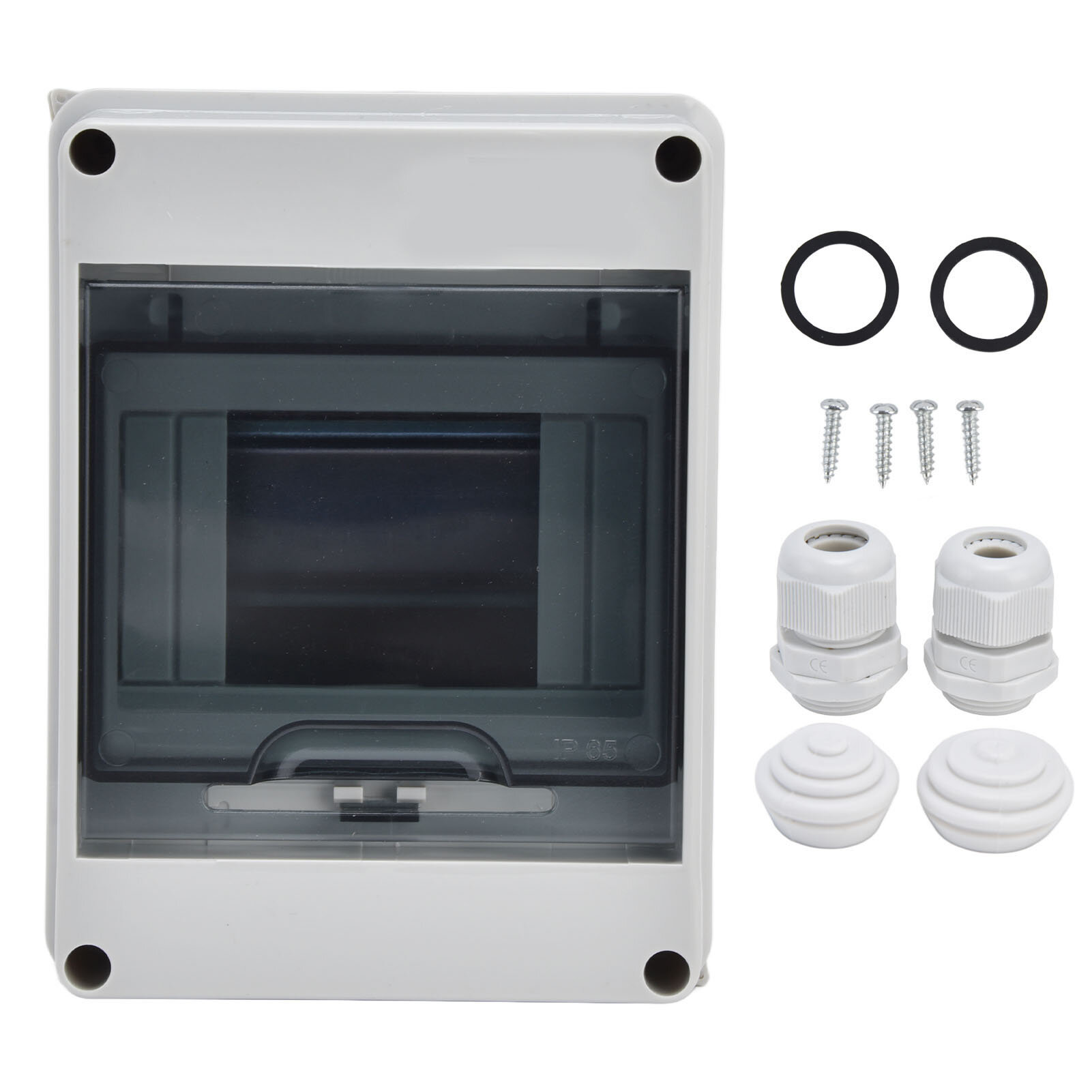 Distribution Box 5 Way Waterproof Plastic Junction Case Transparent Cover for Outdoor