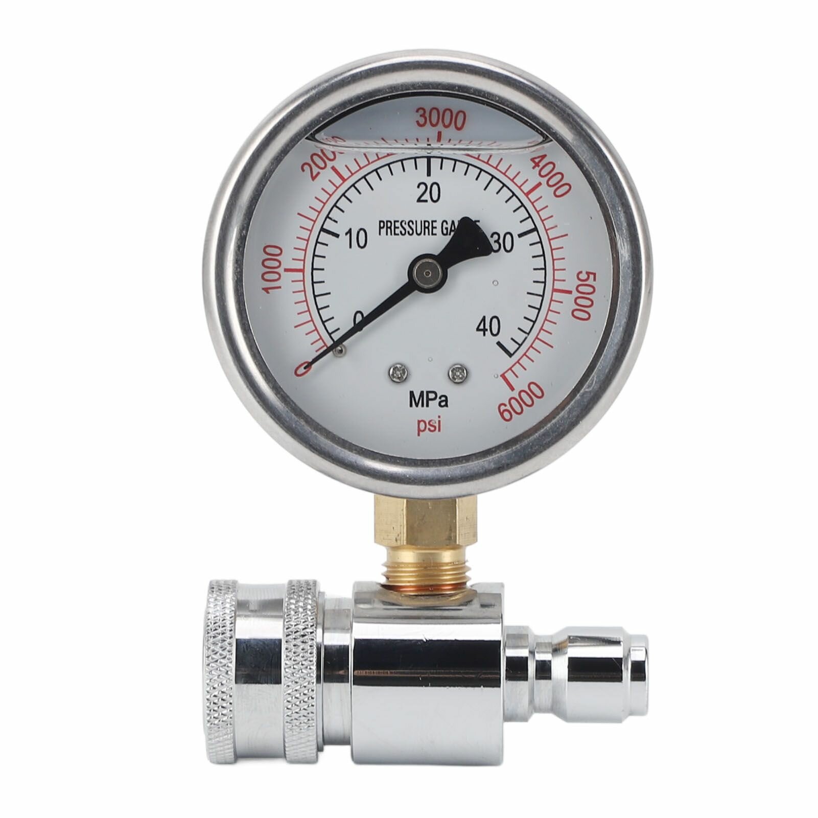 Манометр для мойки высокого давления 6000 фунтов на кв. дюйм, быстроразъемное соединение 3/8 дюйма, запасные части высокого давления, прочные аксессуары