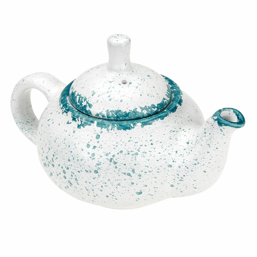 Чайник Борисовская керамика заварочный керамический "Кроха младший", 400 мл, диаметр 12 см, "Варадеро", высота 10,5 см