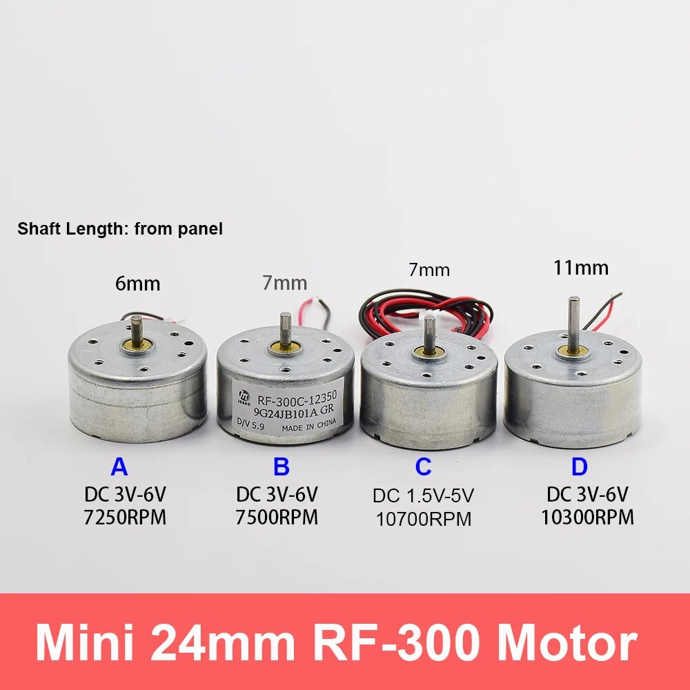 Двигатель постоянного тока RF-300 24 мм B motor